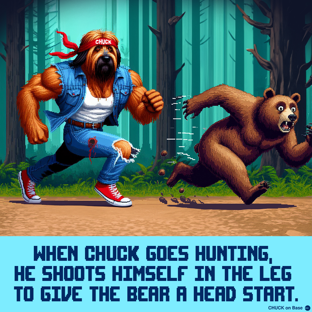 Chuck on Base | The Roundhouse Crypto Canine